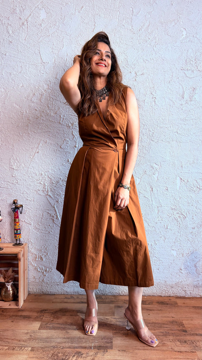 Chocolate Muse Wrap Dress – Label DC