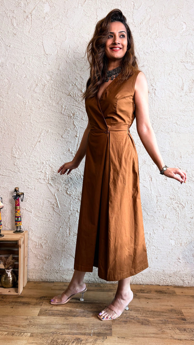 Chocolate Muse Wrap Dress – Label DC